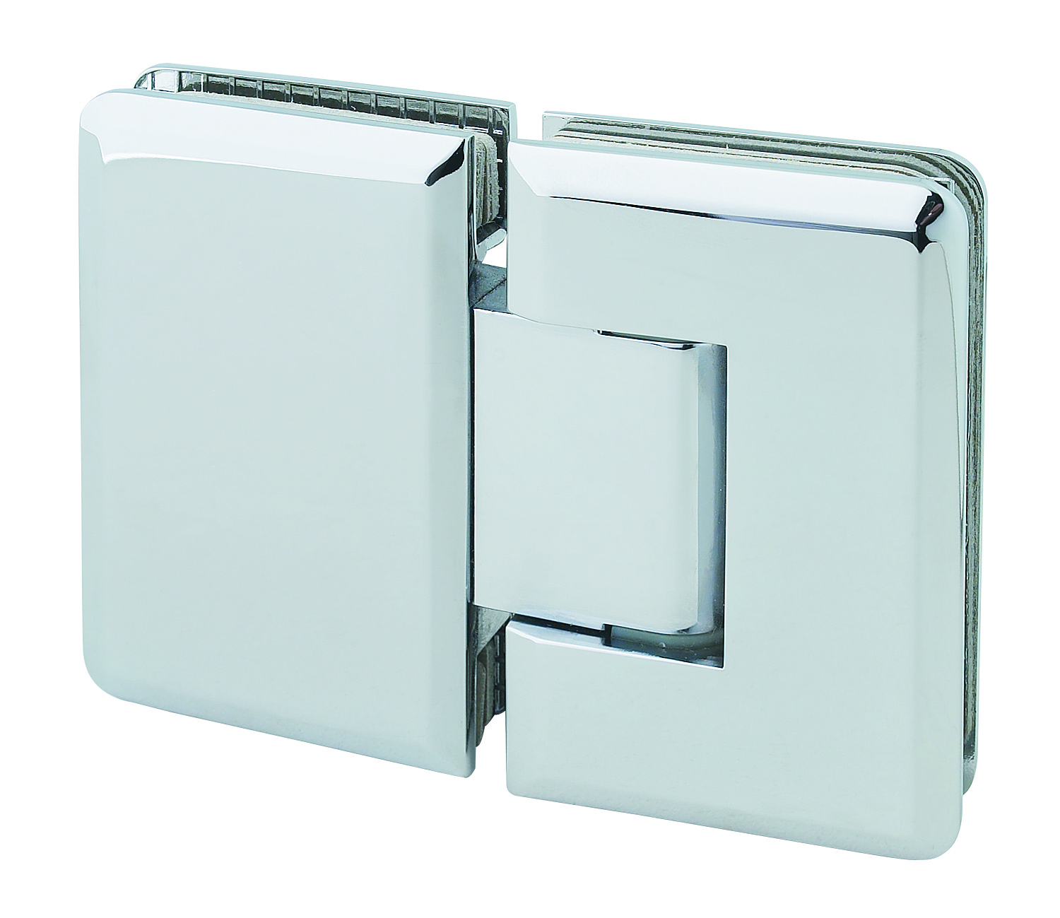 Mont Hard 180 Degree Glass To Glass Shower Hinge In Polished Chrome Finish For Frameless Heavy