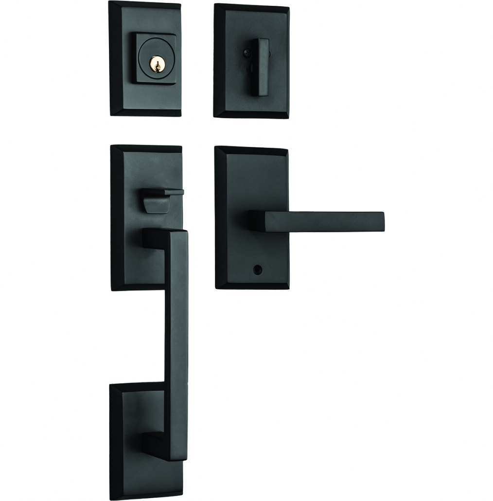 Black San Jose Multipoint Lock Handleset