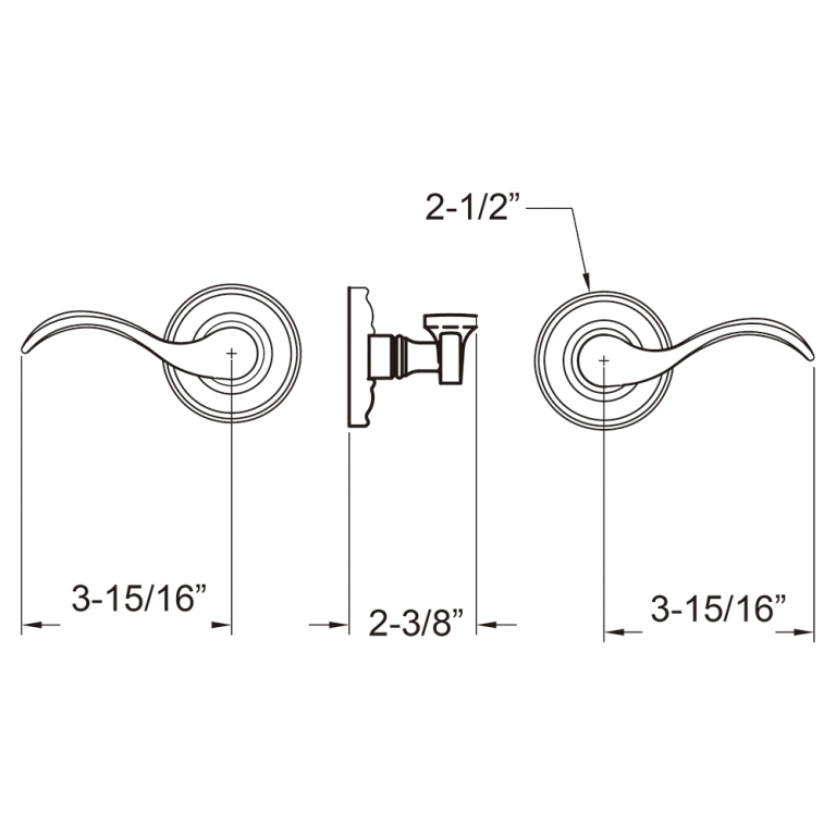 " Chelsea Lever Passage Set | Brushed Nickel"