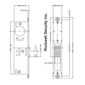 Steel Deadlocking Hook Bolt | Rockwell Security