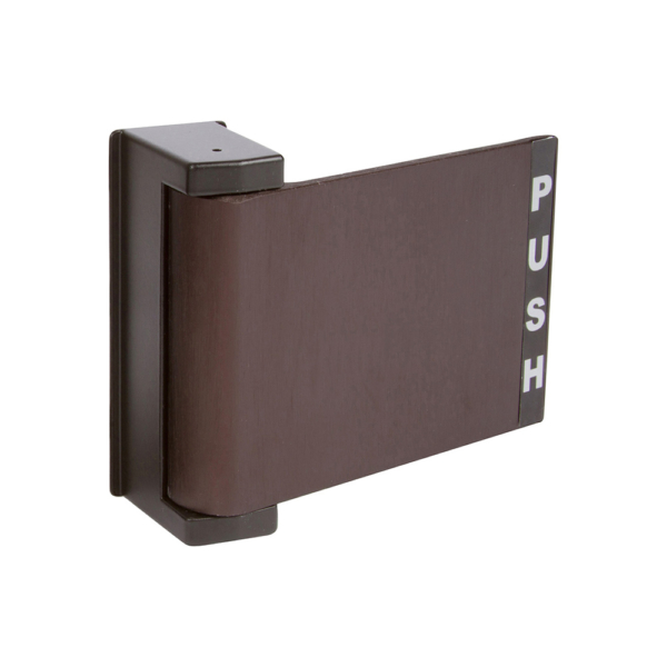 Push Pull Paddle Door Handle | Aluminum Finish Right Hand