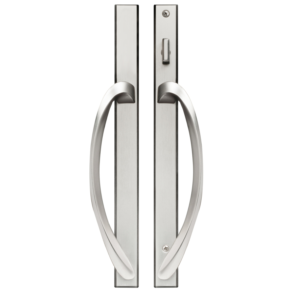 71940W- Rockwell Venice Custom Sliding Door Handle Set in White Finish ...