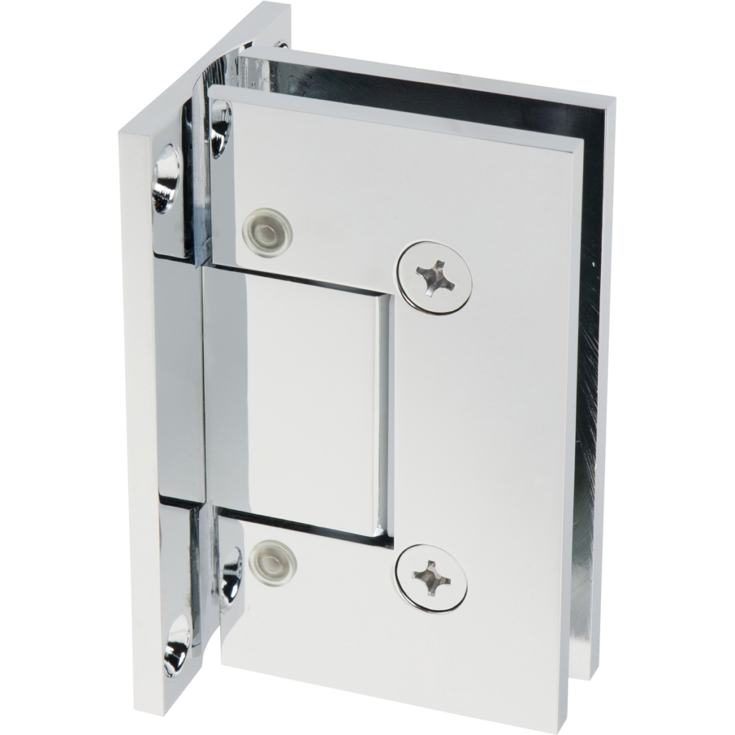MQ1037CP0- ROCKWELL CONTEMPORARY ADJUSTABLE HEAVY DUTY SHOWER HINGE WITH RECESSED FULL BACKPLATE ...